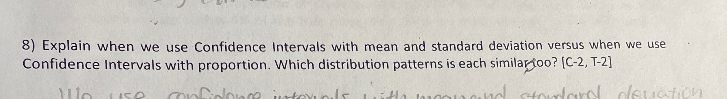 Solved Explain when we use Confidence Intervals with mean | Chegg.com