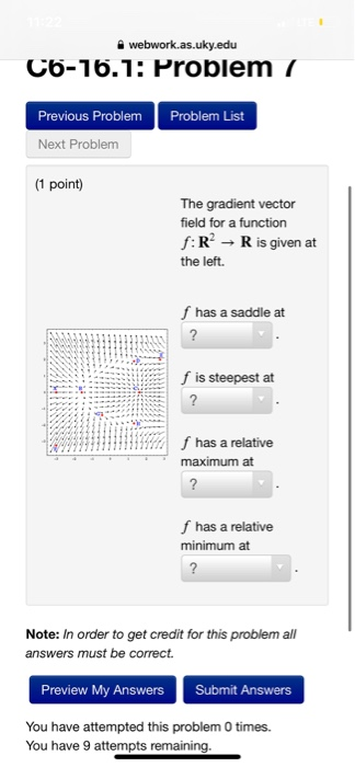 Solved webwork.as.uky.edu C6-16.1: Problem Problem List | Chegg.com