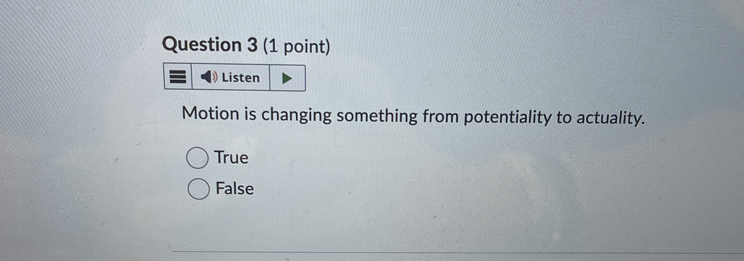 Solved Question 3 (1 ﻿point)ListenMotion is changing | Chegg.com
