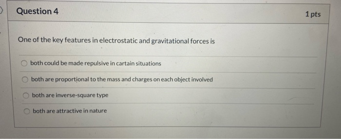 Solved Question 4 1 pts One of the key features in | Chegg.com
