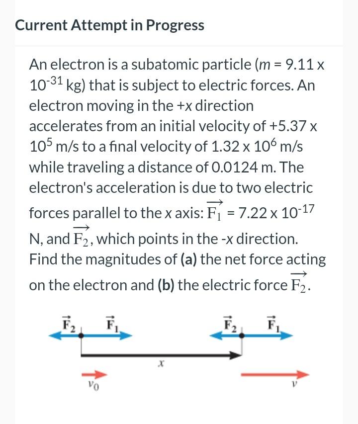 Solved An electron is a subatomic particle (m=9.11x 10−31 kg | Chegg.com