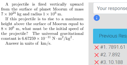 Solved A projectile is fired vertically upwardfrom the | Chegg.com