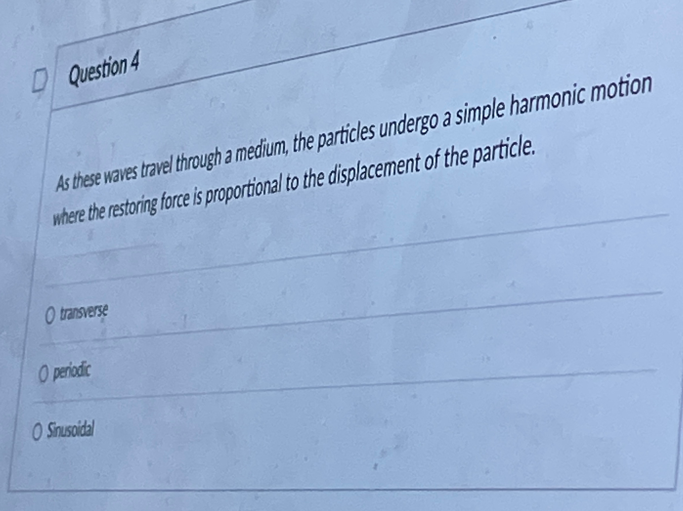 Solved Question 4As these waves travel through a medium, the | Chegg.com