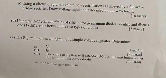 Solved (b) Using a circuit diagram, explain how | Chegg.com