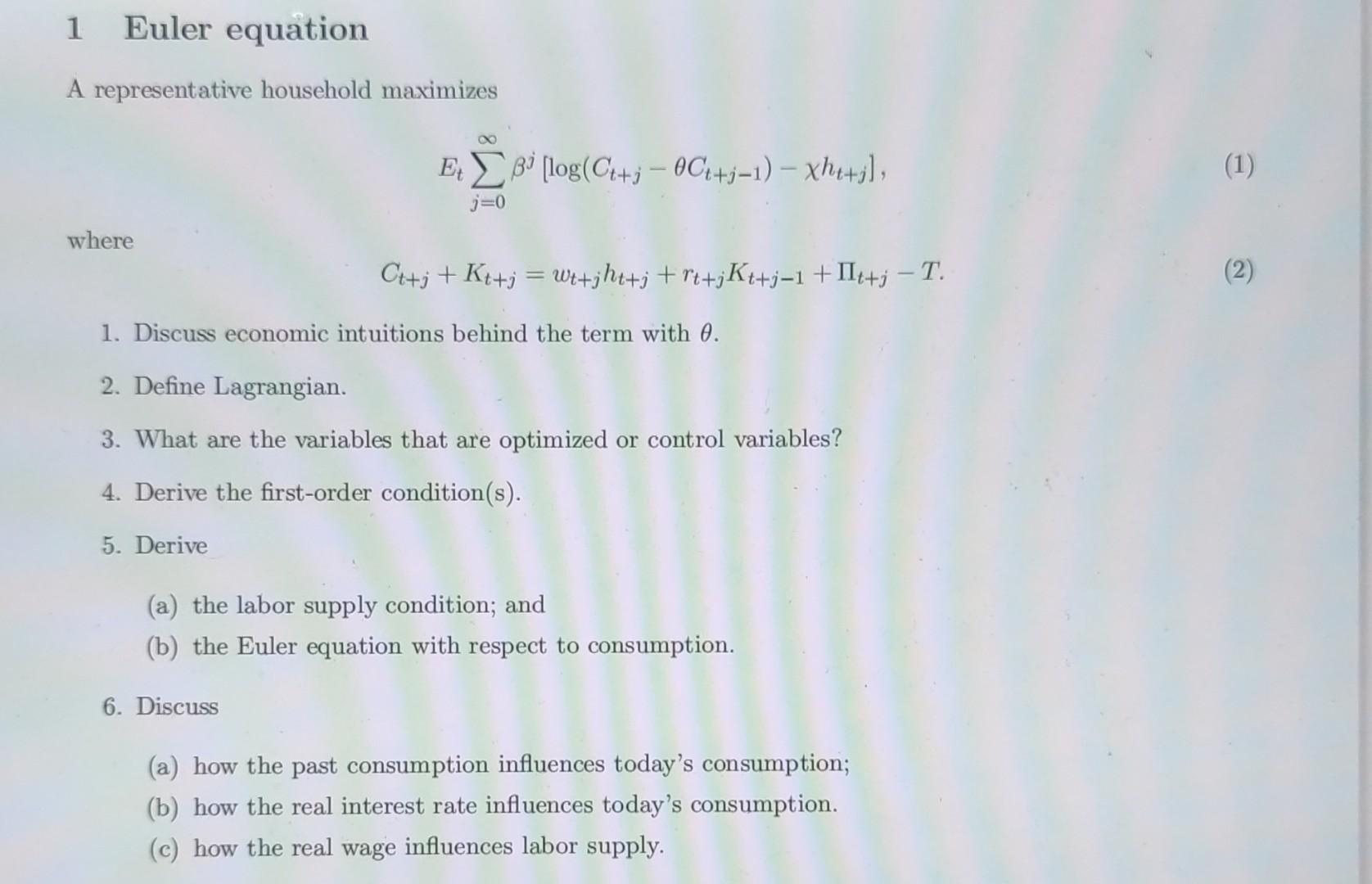 Solved Advanced Macroeconomics With Regard To Dynamic 6440