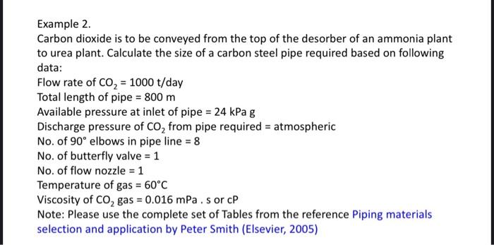 Solved Example 1. Estimate the optimum pipe diameter for a | Chegg.com