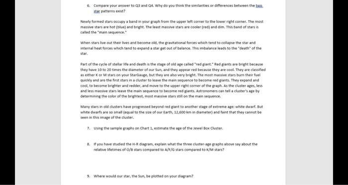 AST 102 Lab 9H-R Diagram and Star Clusters Student | Chegg.com