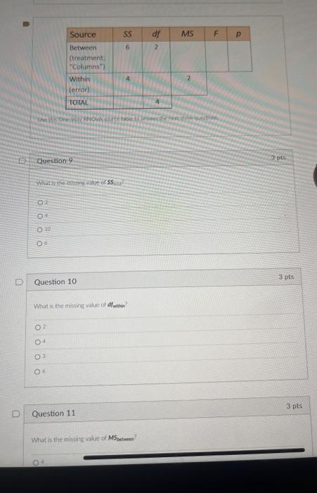Solved Question 9 Question 10 3 pts What is the missone | Chegg.com Solved Question 9 Question 10 3 pts What is the missone | Chegg.com