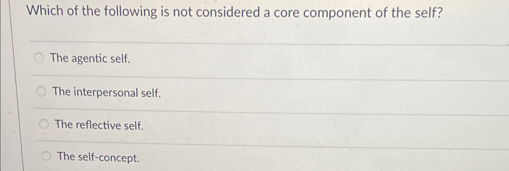 Solved Which of the following is not considered a core | Chegg.com
