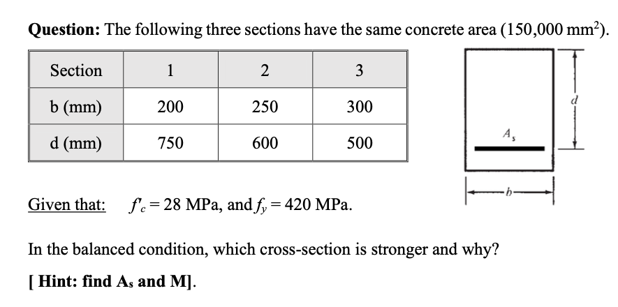 Solved Question: The following three sections have the same | Chegg.com