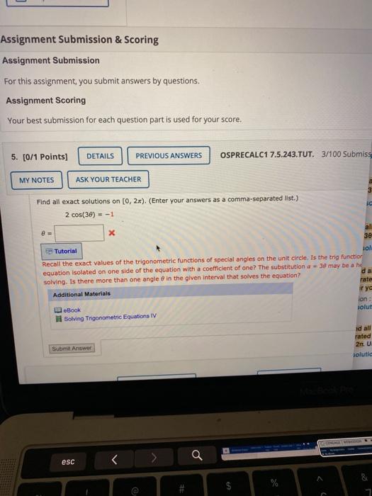 Solved Assignment Submission & Scoring Assignment Submission | Chegg.com