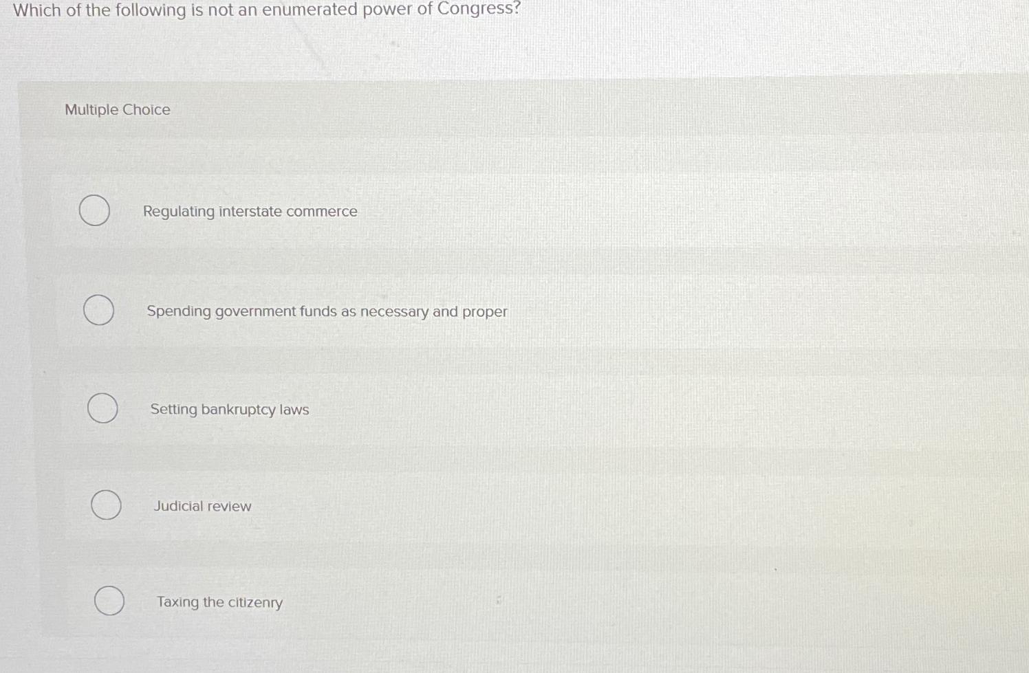 Solved Which of the following is not an enumerated power of | Chegg.com