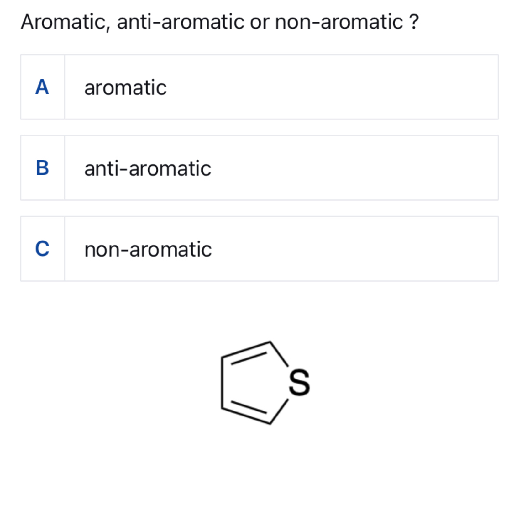 Solved Aromatic, ﻿antiaromatic ﻿or ﻿nonaromatic? | Chegg.com