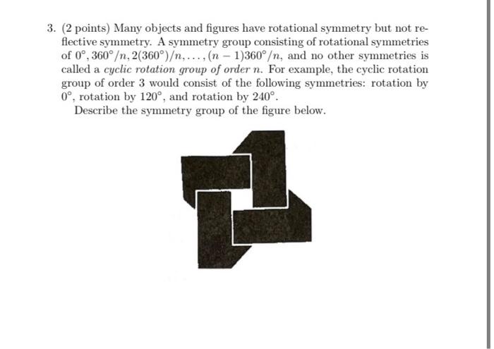 Solved 3. (2 points) Many objects and figures have | Chegg.com