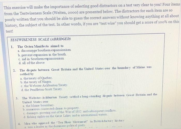 Solved This exercise will make the importance of selecting | Chegg.com