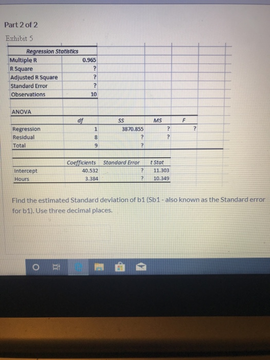 Solved also need to know the MSR, MSE, and F tesst statistic | Chegg.com