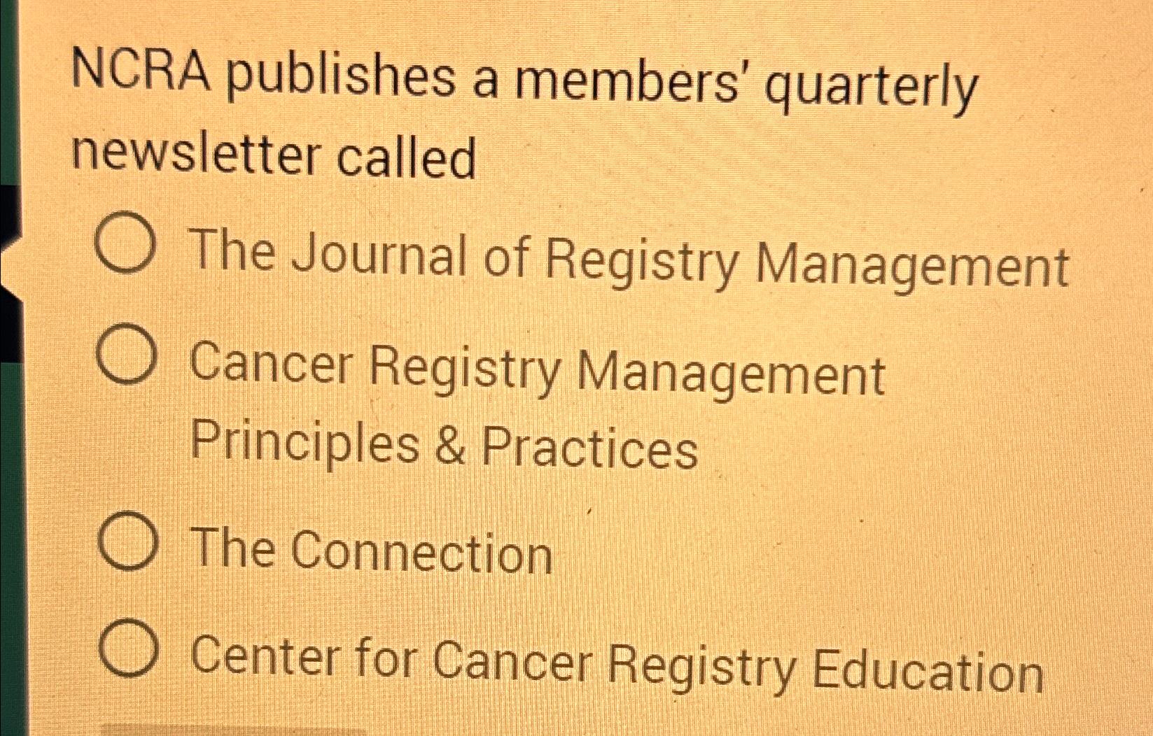 Solved NCRA publishes a members' quarterly newsletter | Chegg.com