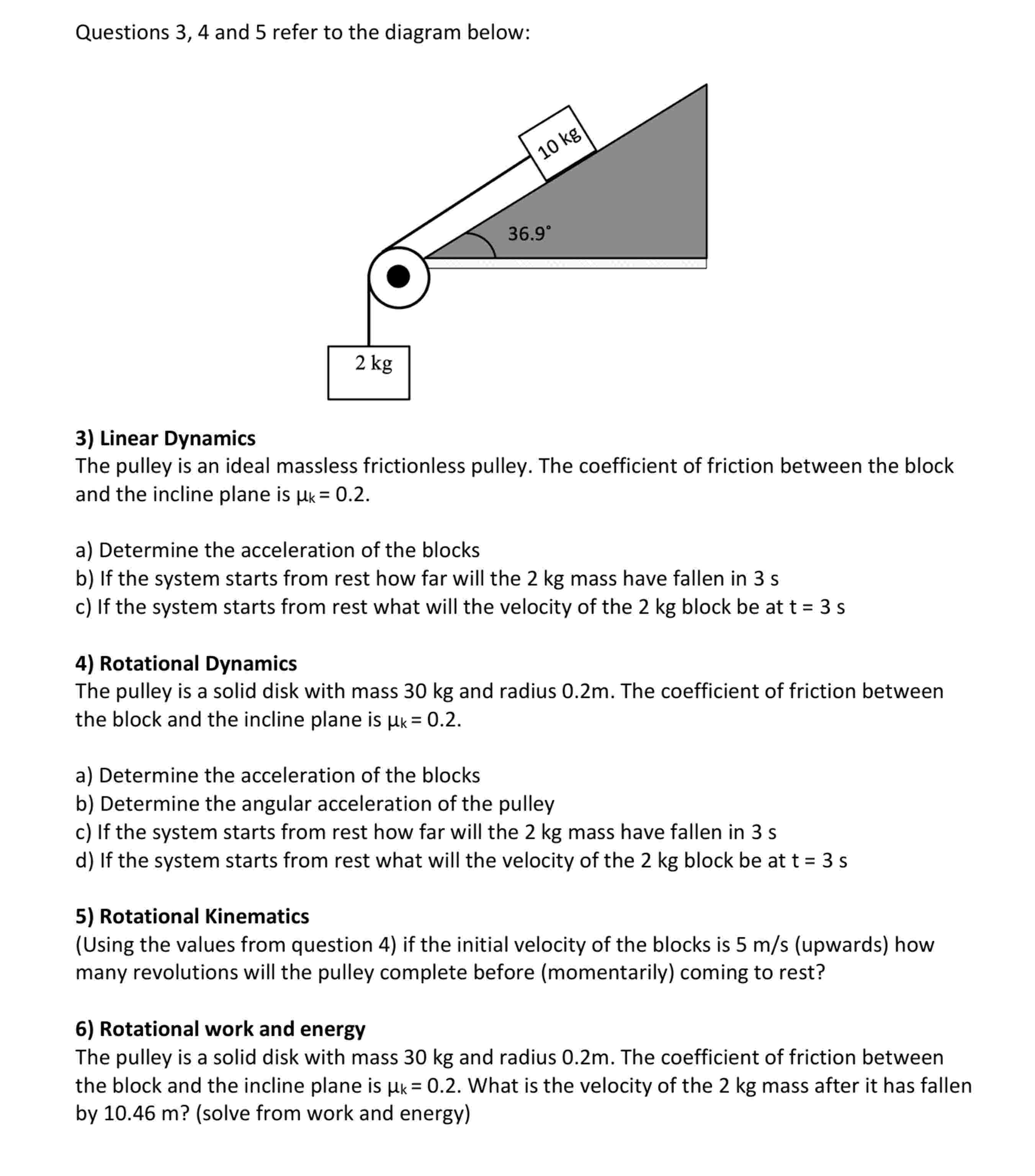 Solved Questions 3, 4 ﻿and 5 ﻿refer to the diagram below:3) | Chegg.com