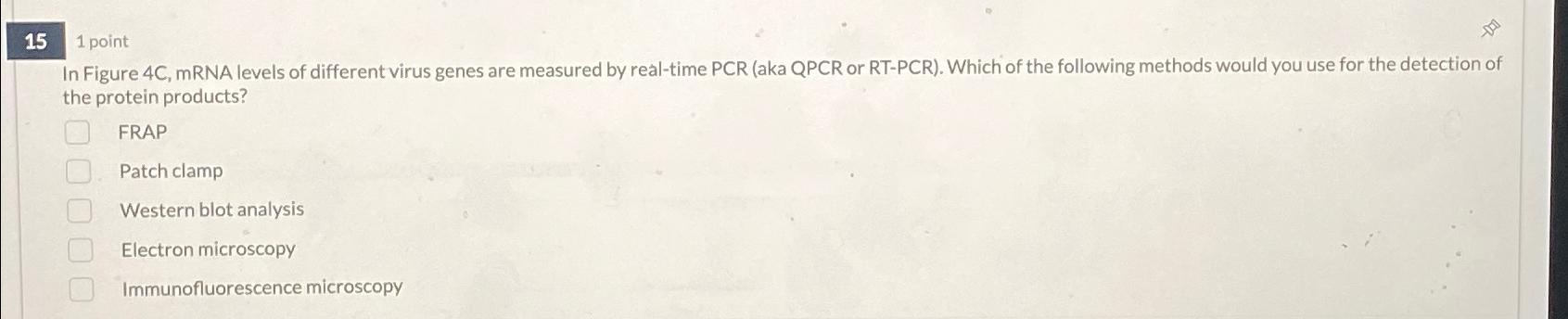 Solved 151 ﻿pointIn Figure 4C, ﻿mRNA levels of different | Chegg.com