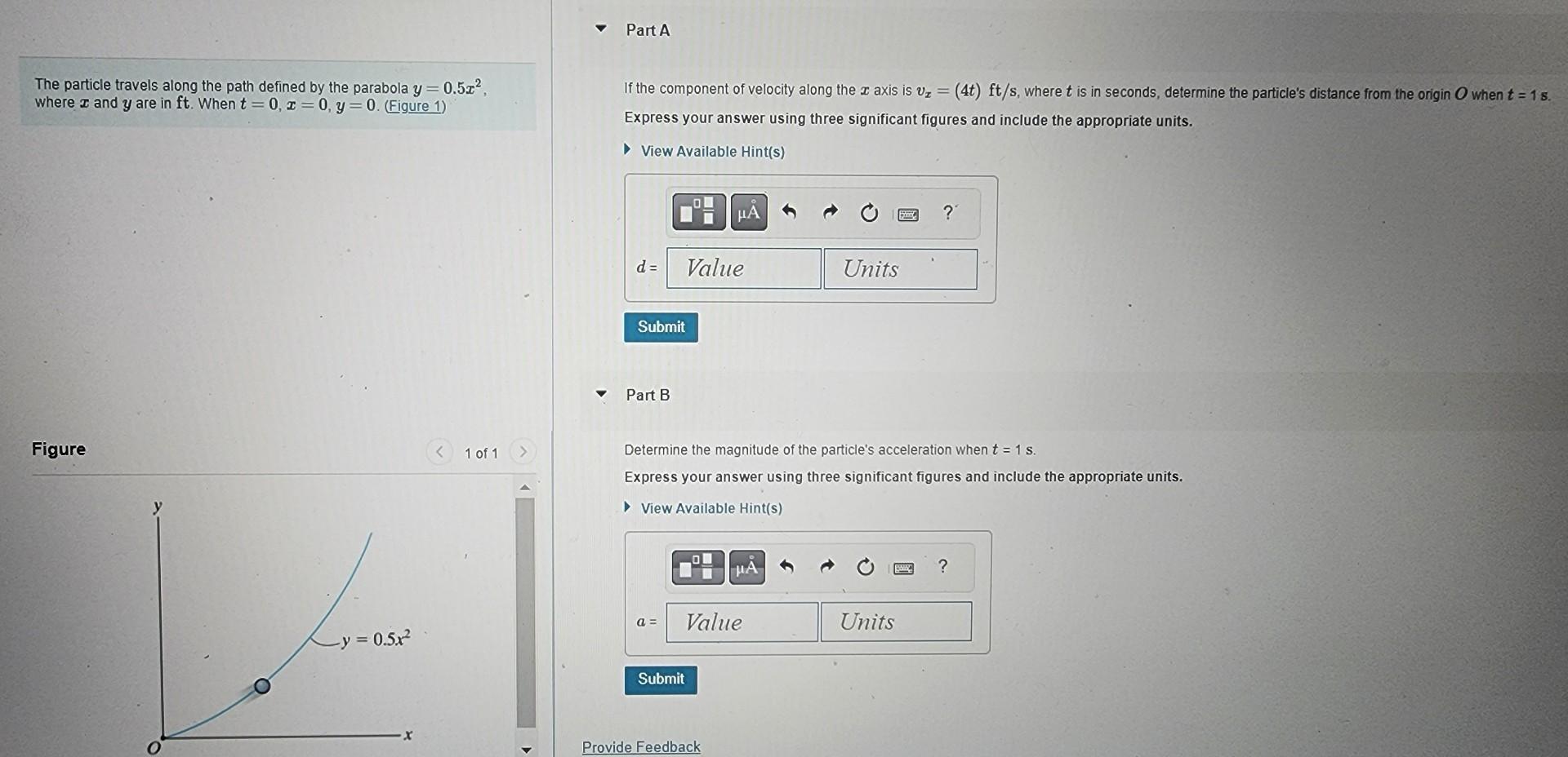 Solved The particle travels along the path defined by the | Chegg.com