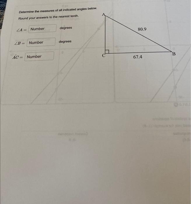 Solved Determine the measures of all indicated angles below. | Chegg.com