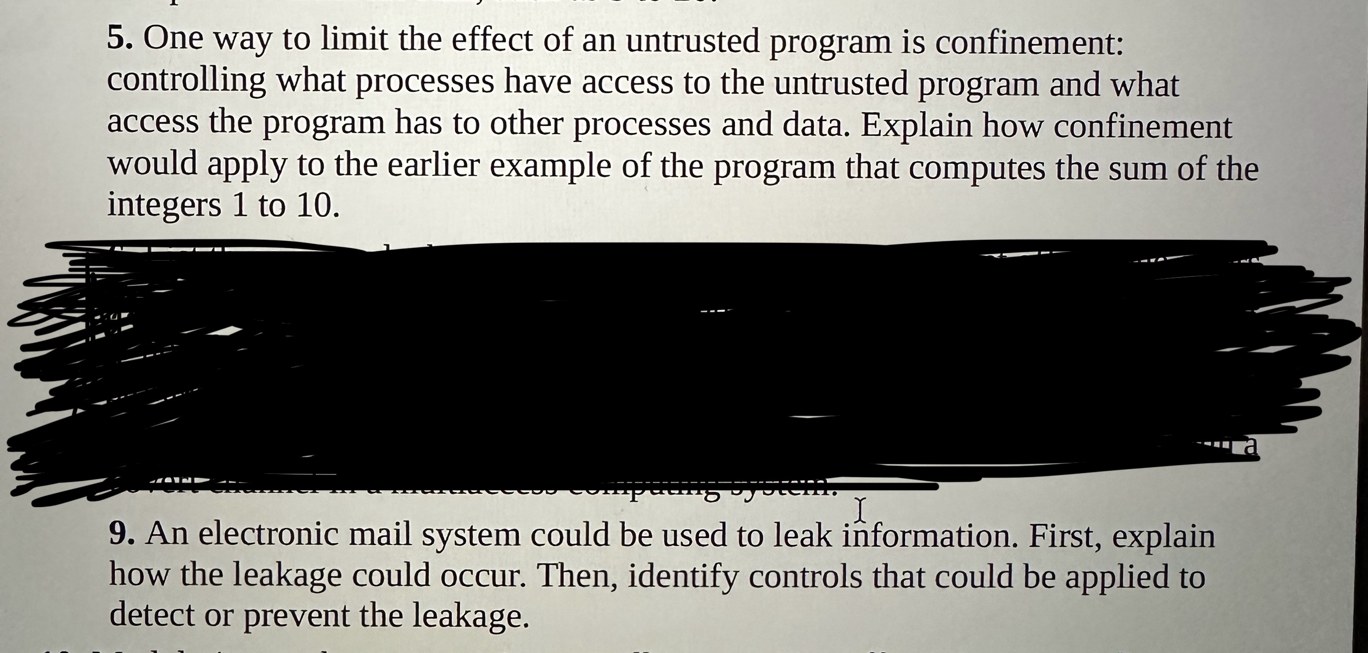 Solved Please answer both of the questions without using | Chegg.com