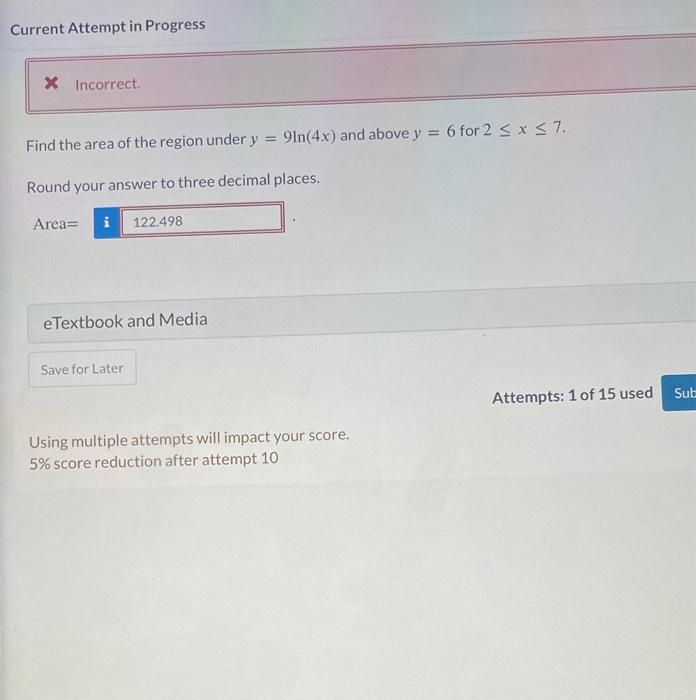 Solved Current Attempt in Progress is Incorrect. Find the | Chegg.com