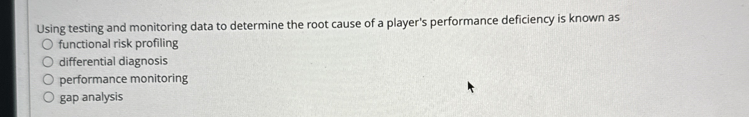 Solved Using testing and monitoring data to determine the | Chegg.com