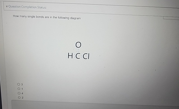 Solved ₹ ﻿Question Completion Status:How many single bonds | Chegg.com
