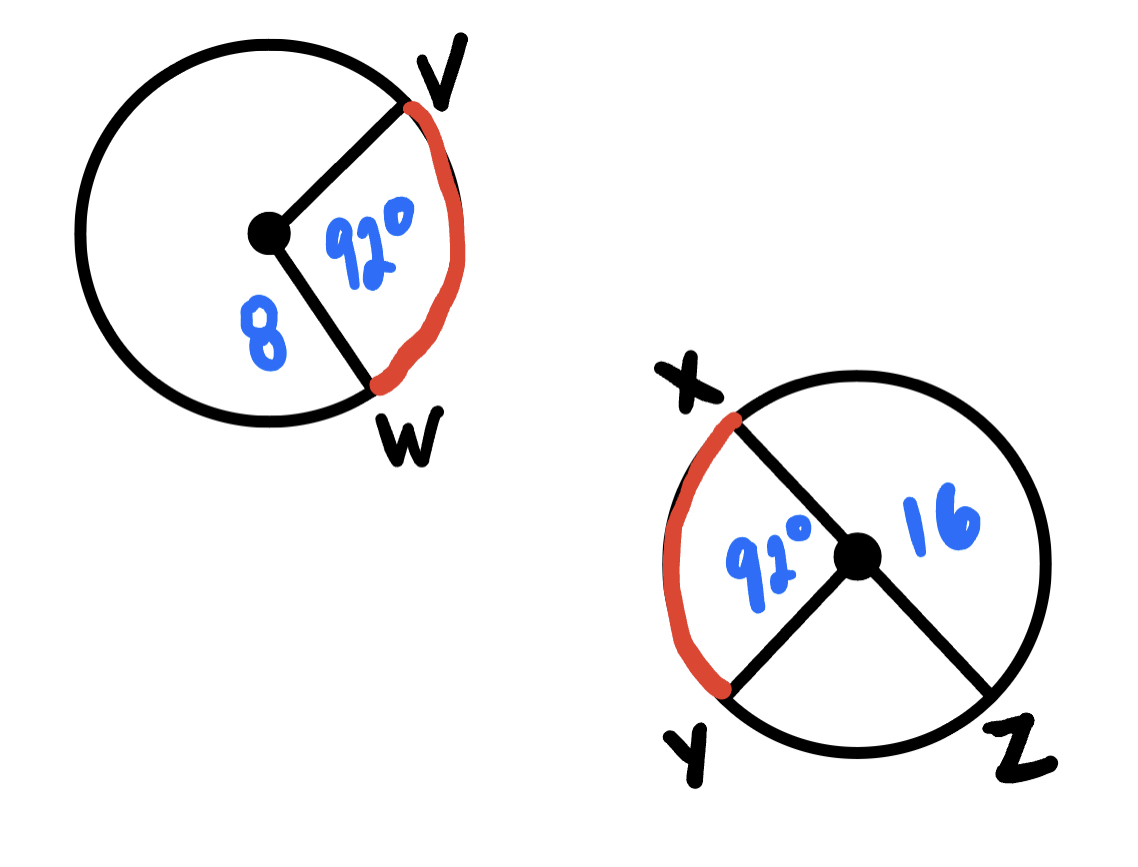 Solved Tell whether the red arcs are congruent. Explain why | Chegg.com