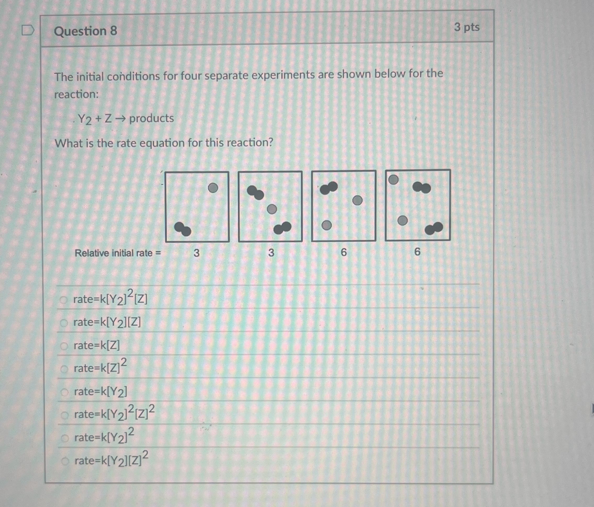 Solved Question 83 ﻿ptsThe initial conditions for four | Chegg.com