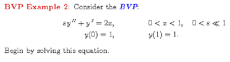 Solved BVP Example 2: Consider the BVP | Chegg.com