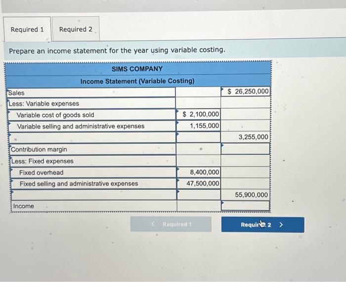 Solved Sims Company began operations on January 1. Its cost | Chegg.com