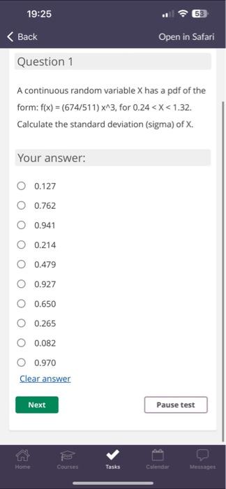 Solved A continuous random variable X has a pdf of the form: | Chegg.com