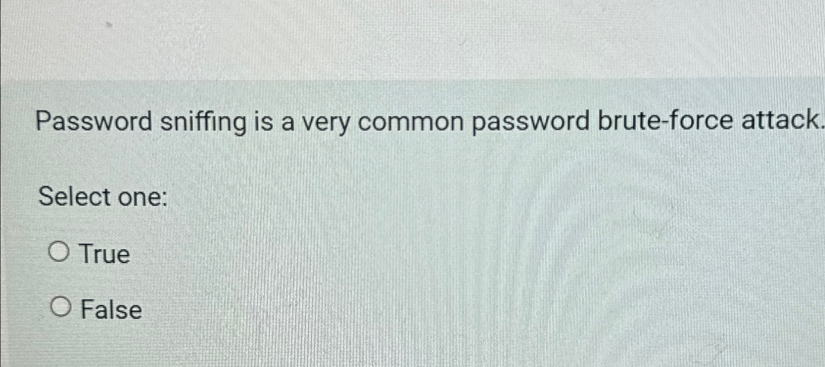 Solved Password Sniffing Is A Very Common Password