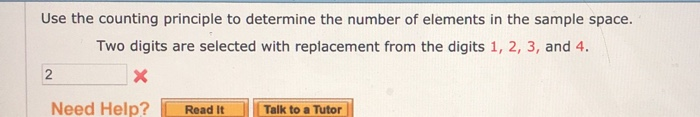 Solved Use The Counting Principle To Determine The Number Of