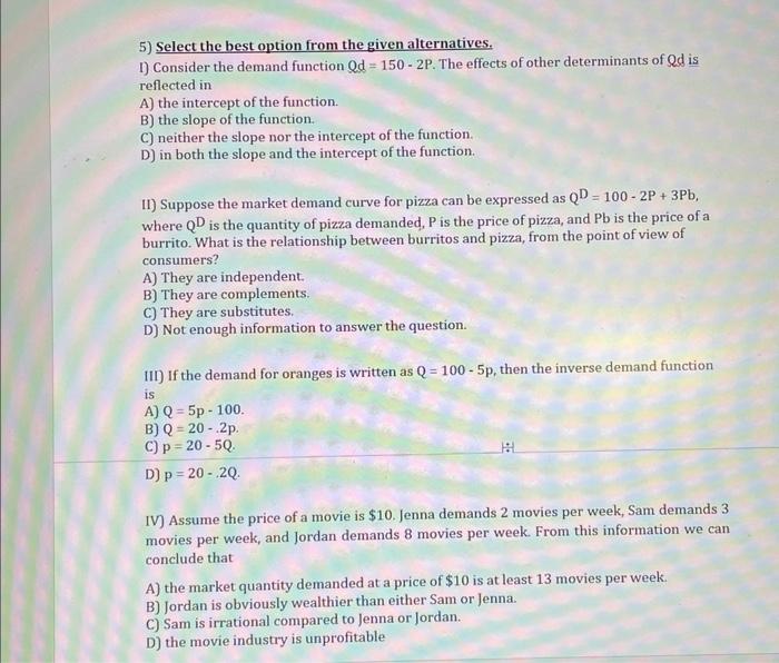 Solved 1. For each of the following sentences describing | Chegg.com