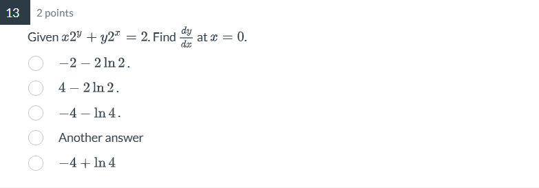 Solved Given x2y+y2x=2. ﻿Find dydx ﻿at | Chegg.com