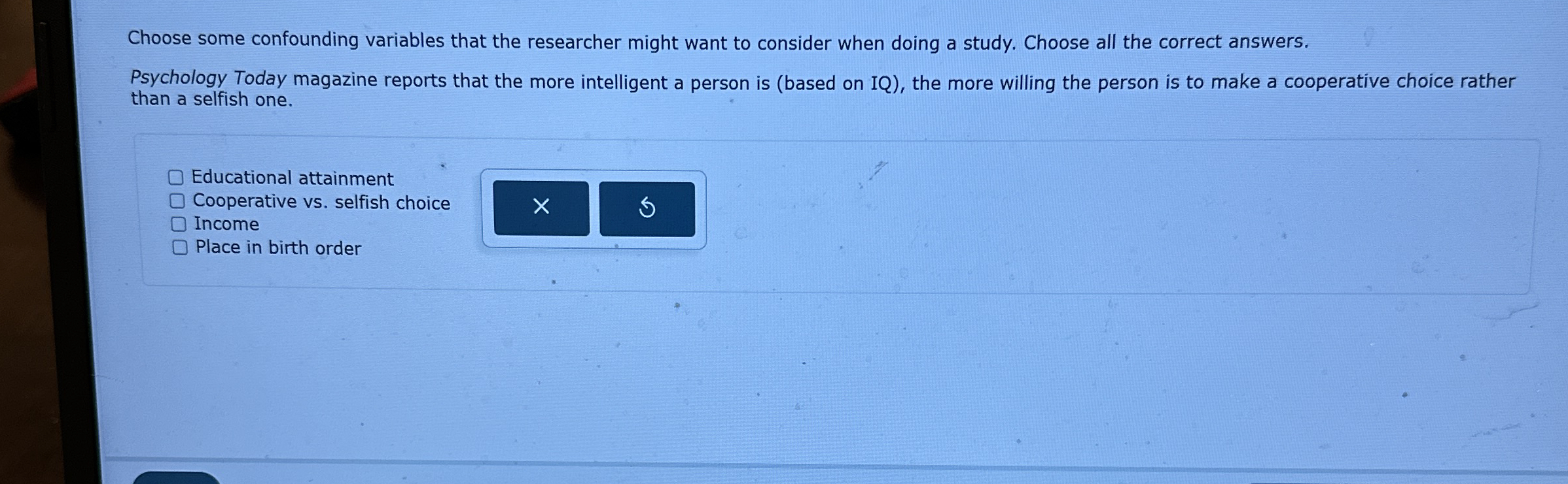 Choose some confounding variables that the researcher | Chegg.com