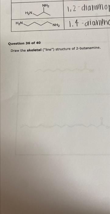 Question 36 of 40 Draw the skeletal ("line") | Chegg.com