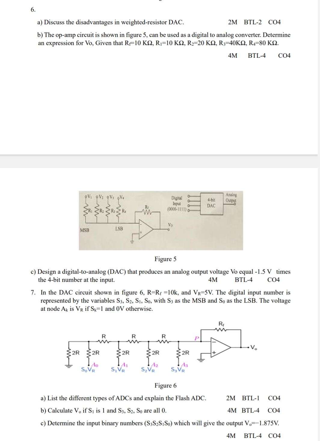 Solved a) ﻿Discuss the disadvantages in weighted-resistor | Chegg.com
