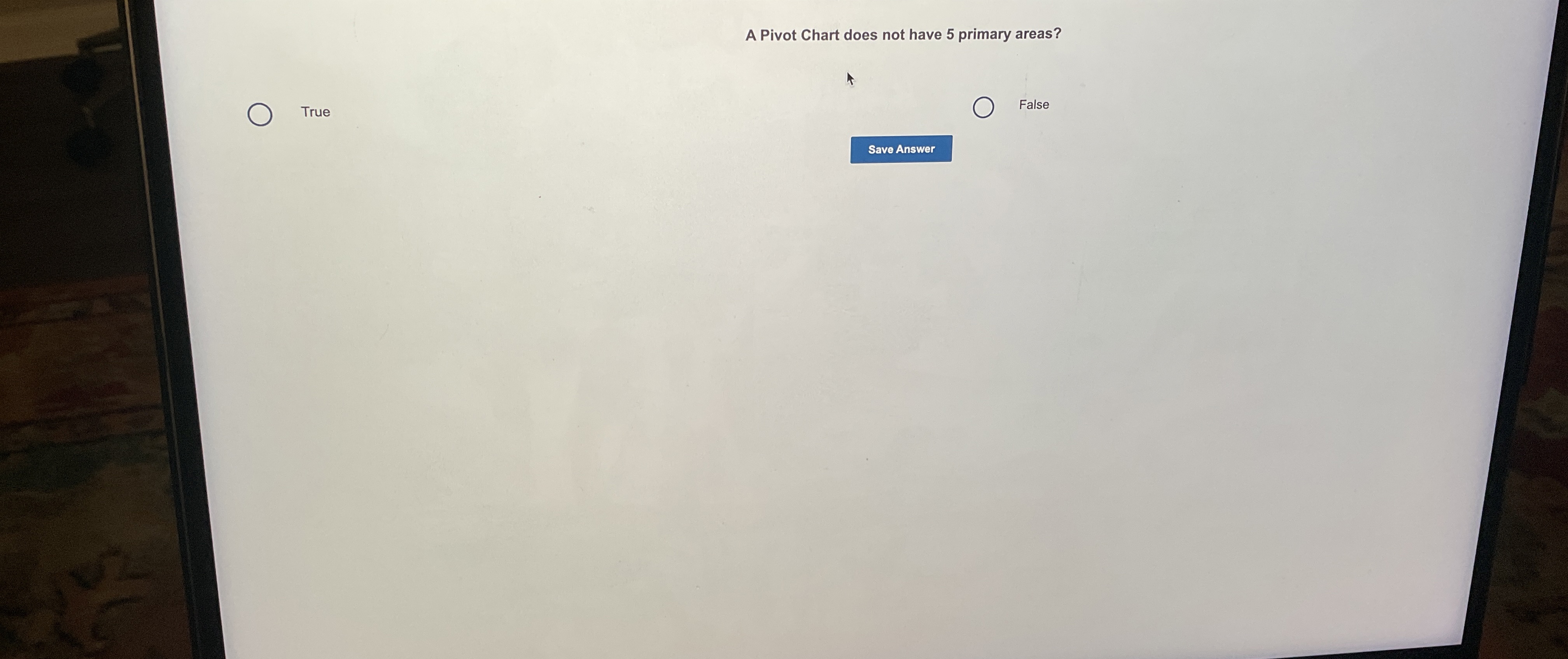 Solved A Pivot Chart does not have 5 ﻿primary | Chegg.com