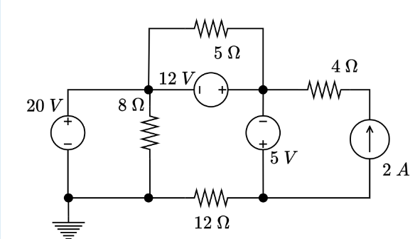 Solved Determine la corriente que brinda la fuente de 12 | Chegg.com