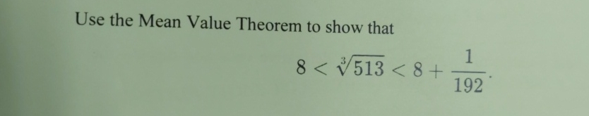Solved Use the Mean Value Theorem to show that8