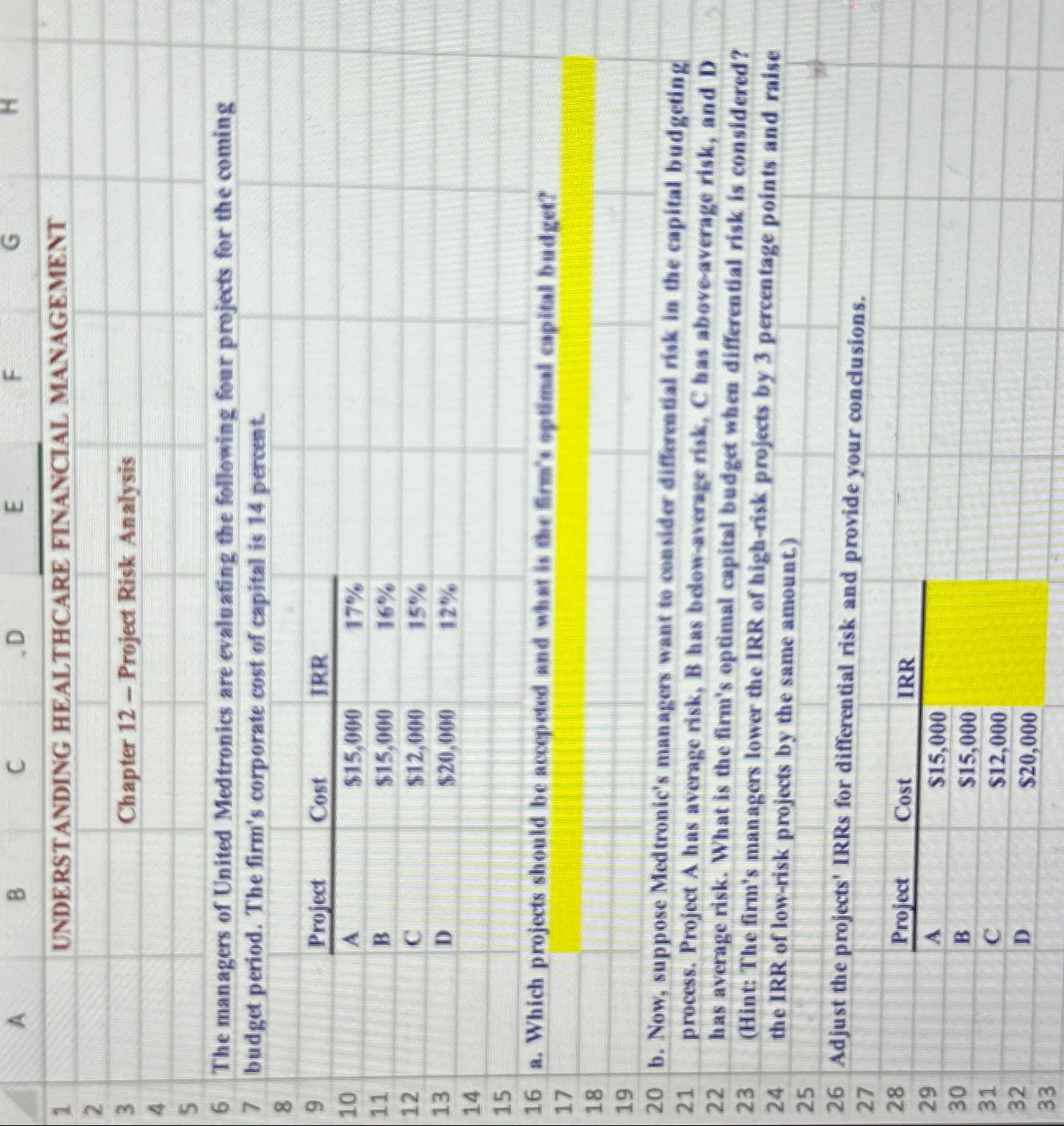 Solved Chapter 12 - ﻿Project Risk AnalysisThe managers of | Chegg.com