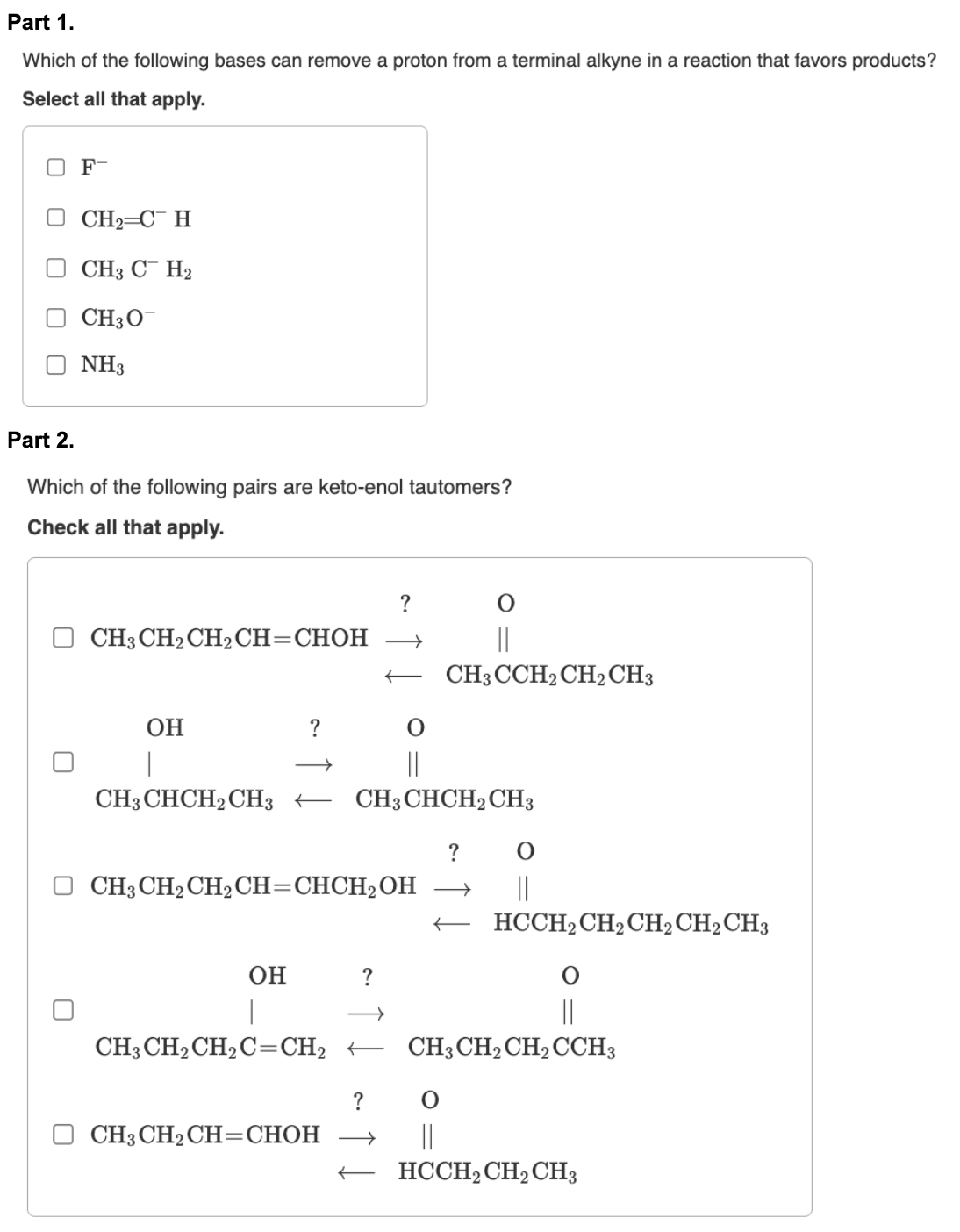 Solved Part 1.Which of the following bases can remove a | Chegg.com