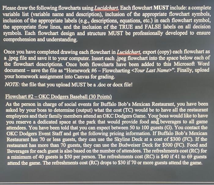 Solved Please draw the following flowcharts using | Chegg.com