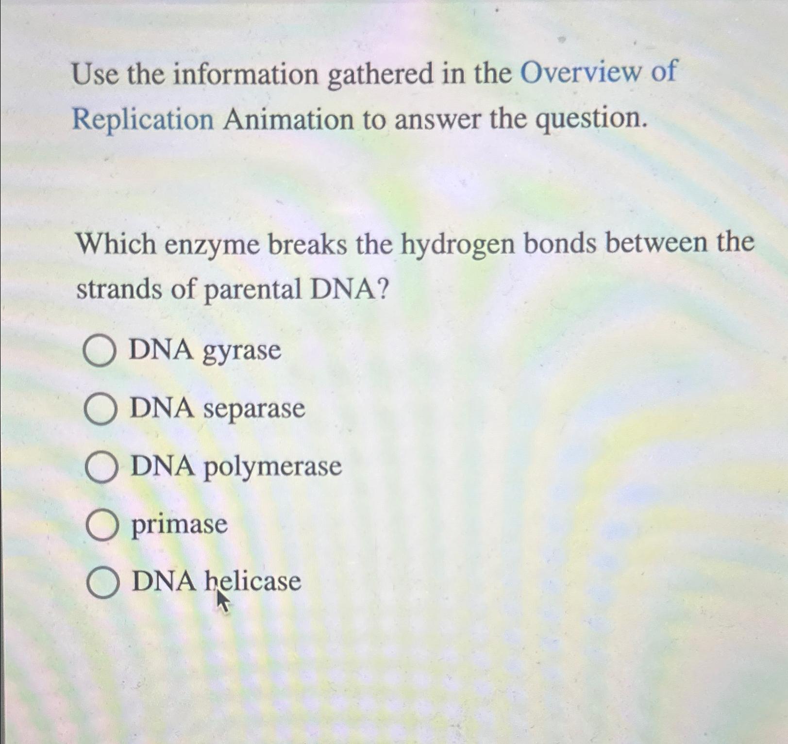 Solved Use the information gathered in the Overview of | Chegg.com
