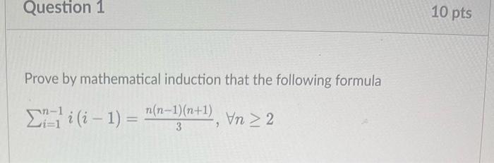 Solved Prove by mathematical induction that the following | Chegg.com
