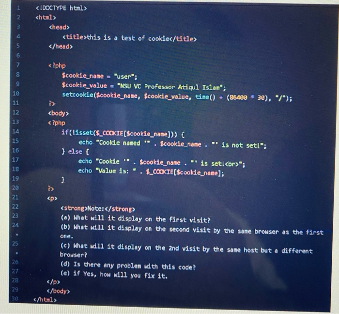 Solved Consider The Following Php Code File 9515